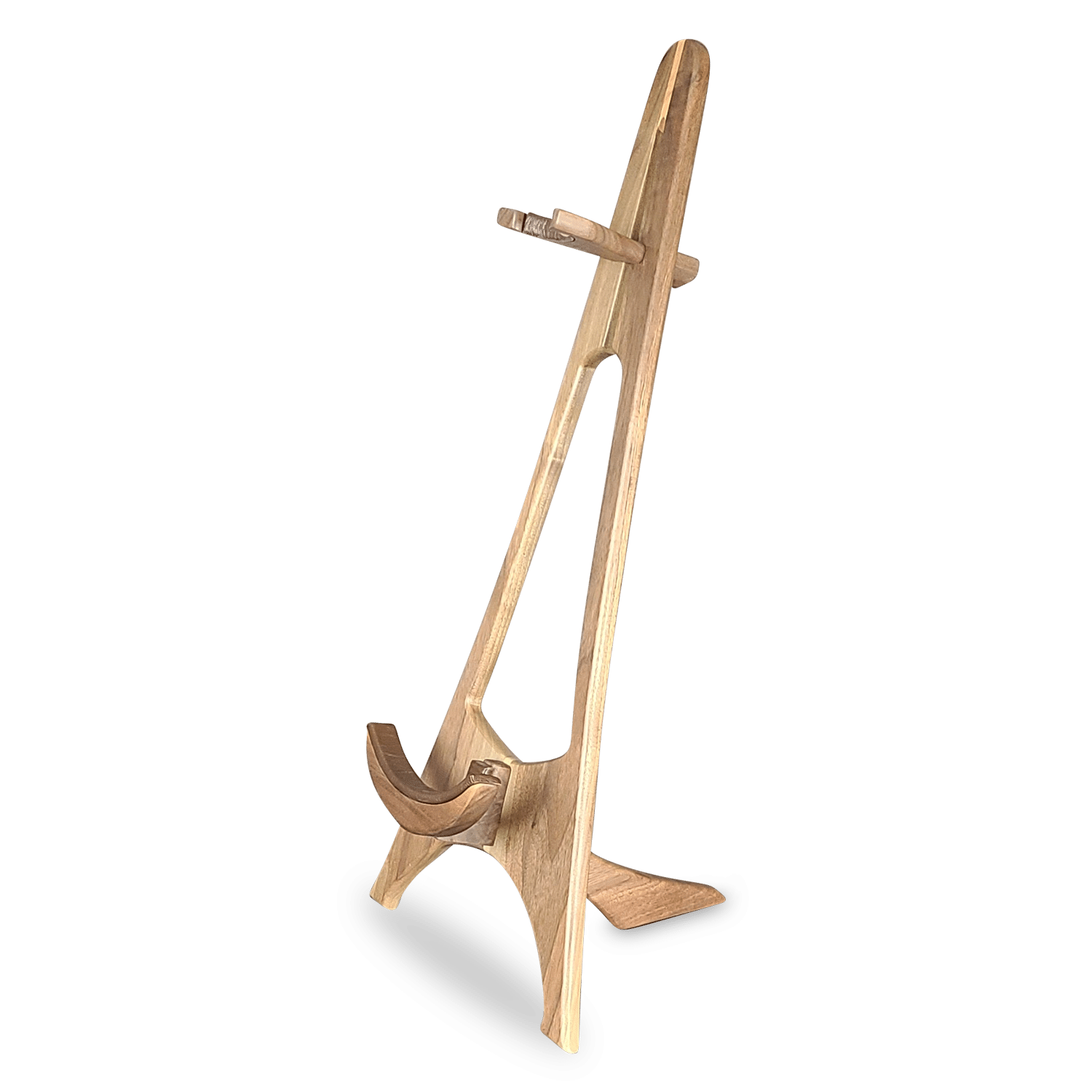 Ukulele Stand – Walnut and Yellowheart Accents – Woodnuts – Wood String ...